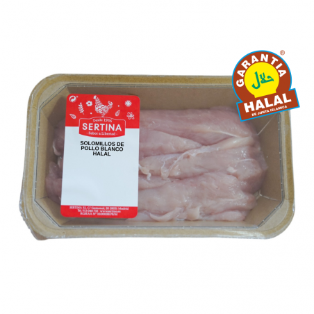 Comprar solomillos de pollo Halal certificado Online l SERTINA
