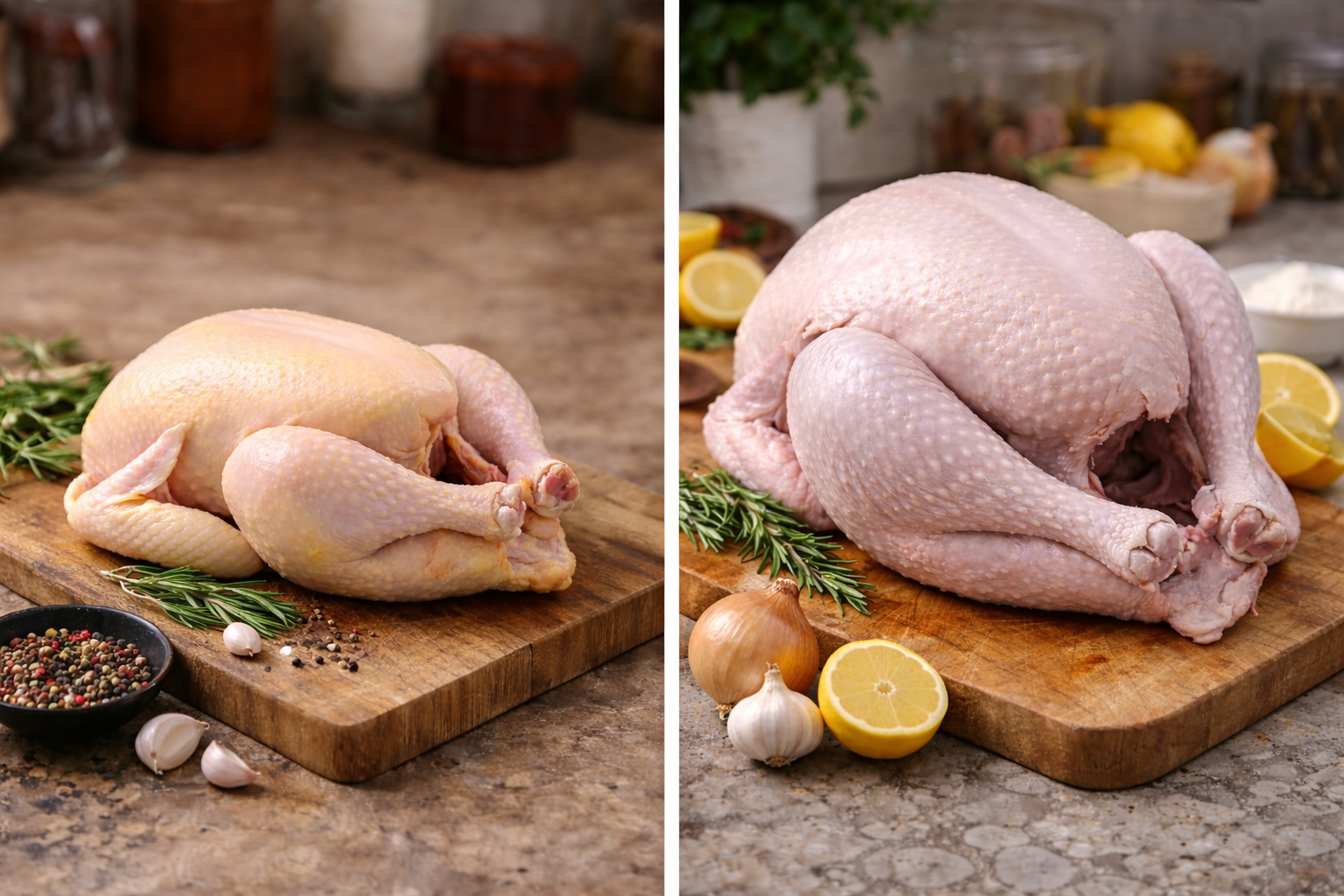 Pollo vs pavo: ¿cuál tiene más proteína y menos grasa?
