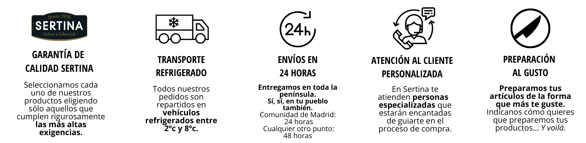 Comprar casquería. Transporte refrigerado seguro | Sertina